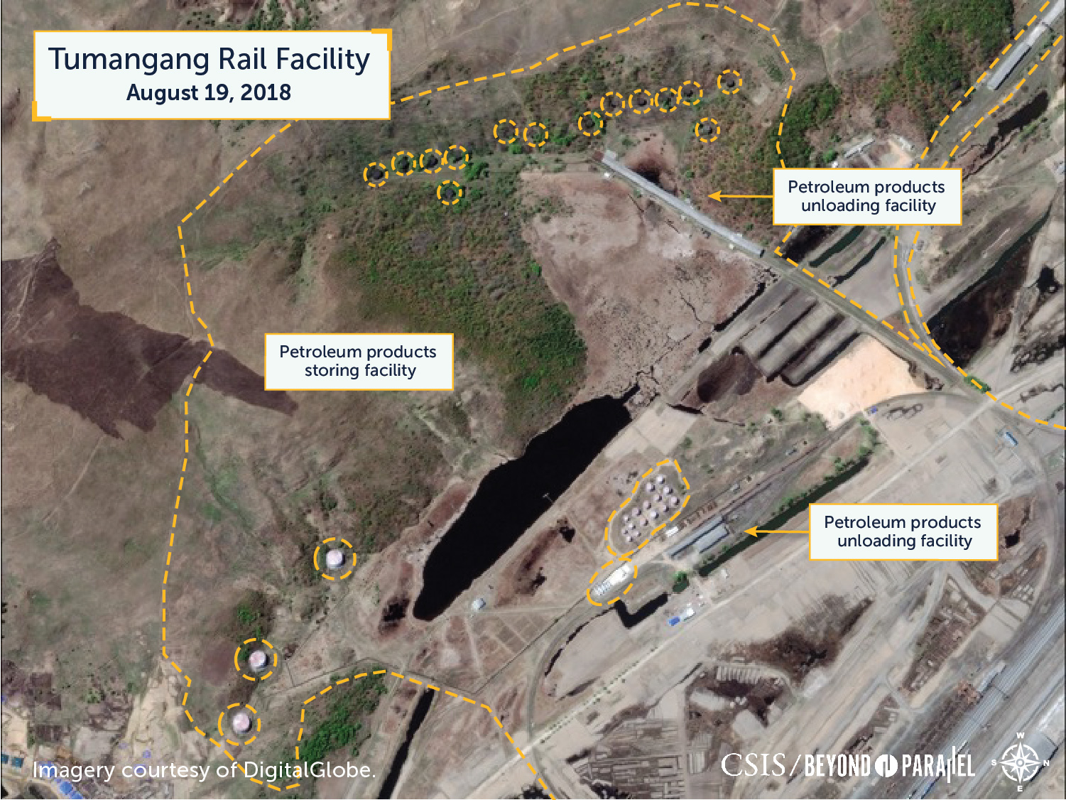 The North Korea-Russia Railroad Crossing at Tumangang-Khasan