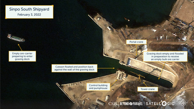 Sinpo South Shipyard Update: Activity Within the Secure Boat Basin ...