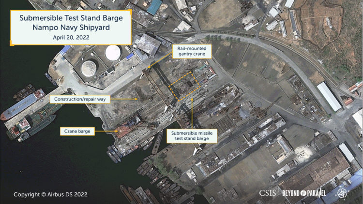 Nampo Missile Test Stand Barge Update: Continued Intermittent Activity ...