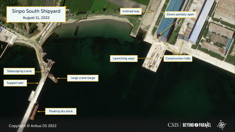 Activity at the Sinpo South Shipyard Part 2: The Construction Halls ...