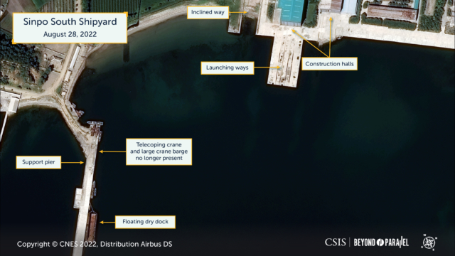 Activity at the Sinpo South Shipyard Part 2: The Construction Halls ...