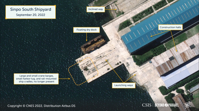 Activity at the Sinpo South Shipyard Part 2: The Construction Halls ...