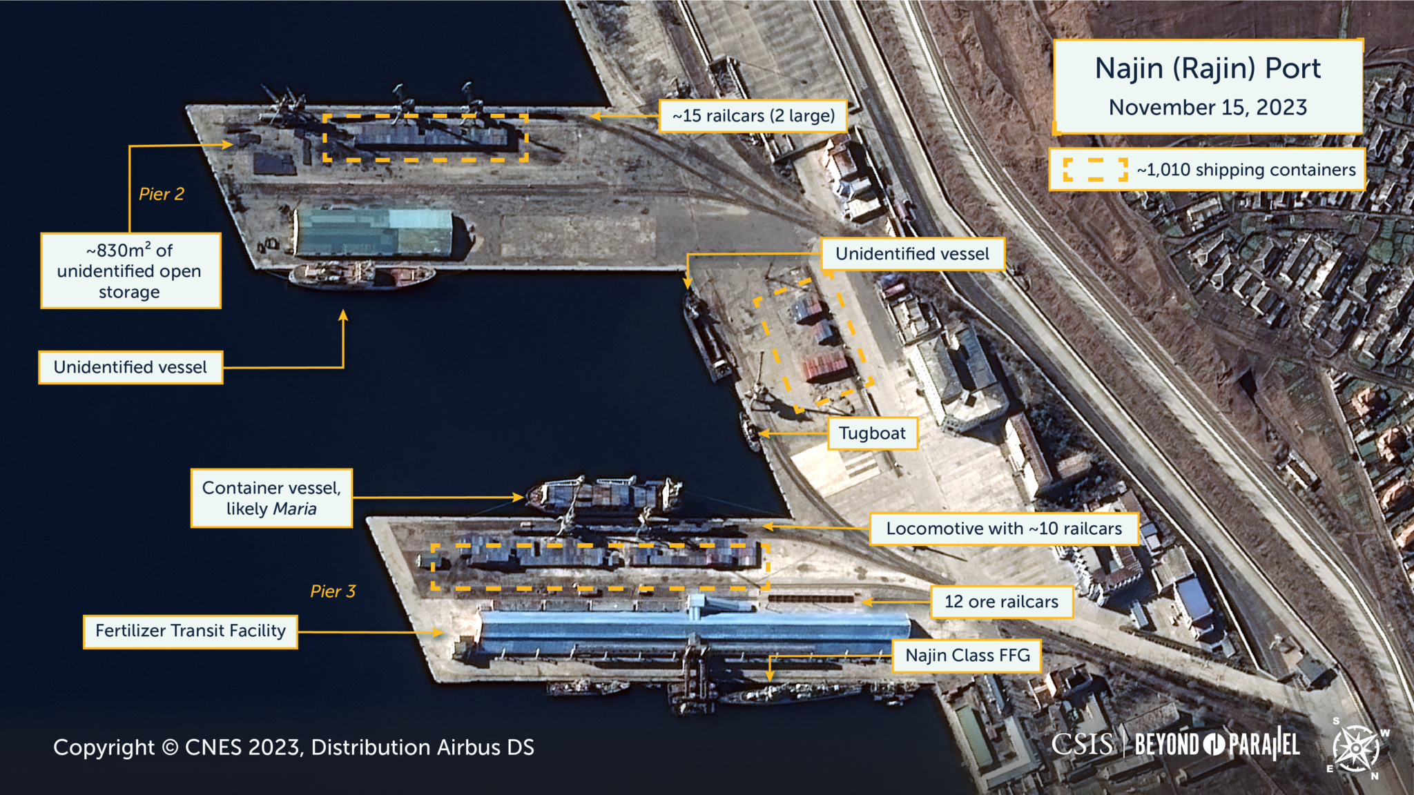 Activity at Najin Points to Continued DPRK-Russia Arms Transfers ...